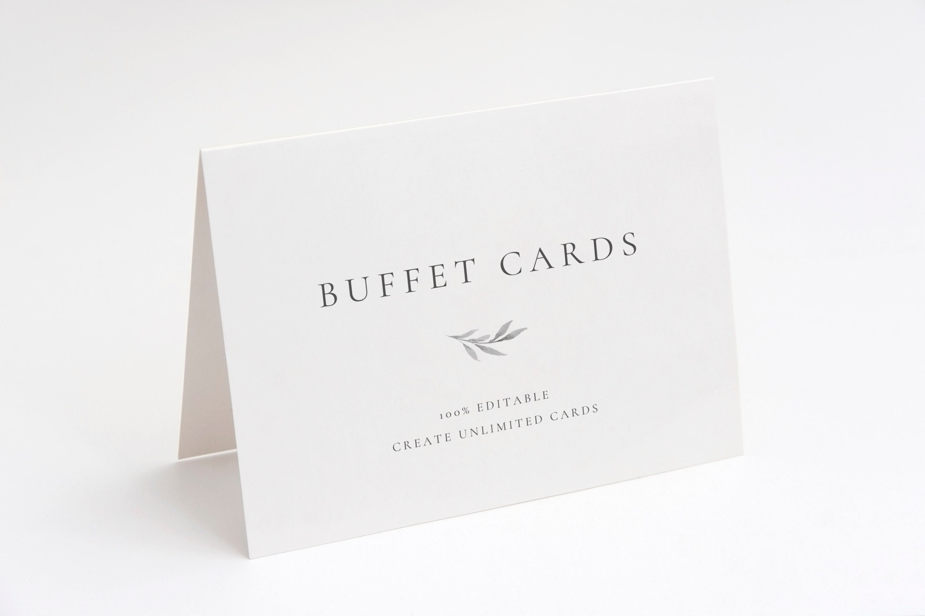 Buffet Card Template Printable Buffet Cards Editable - Etsy