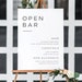 Printable Bar Menu | Bar Menu Template | Open Bar Printable | Open Bar ...