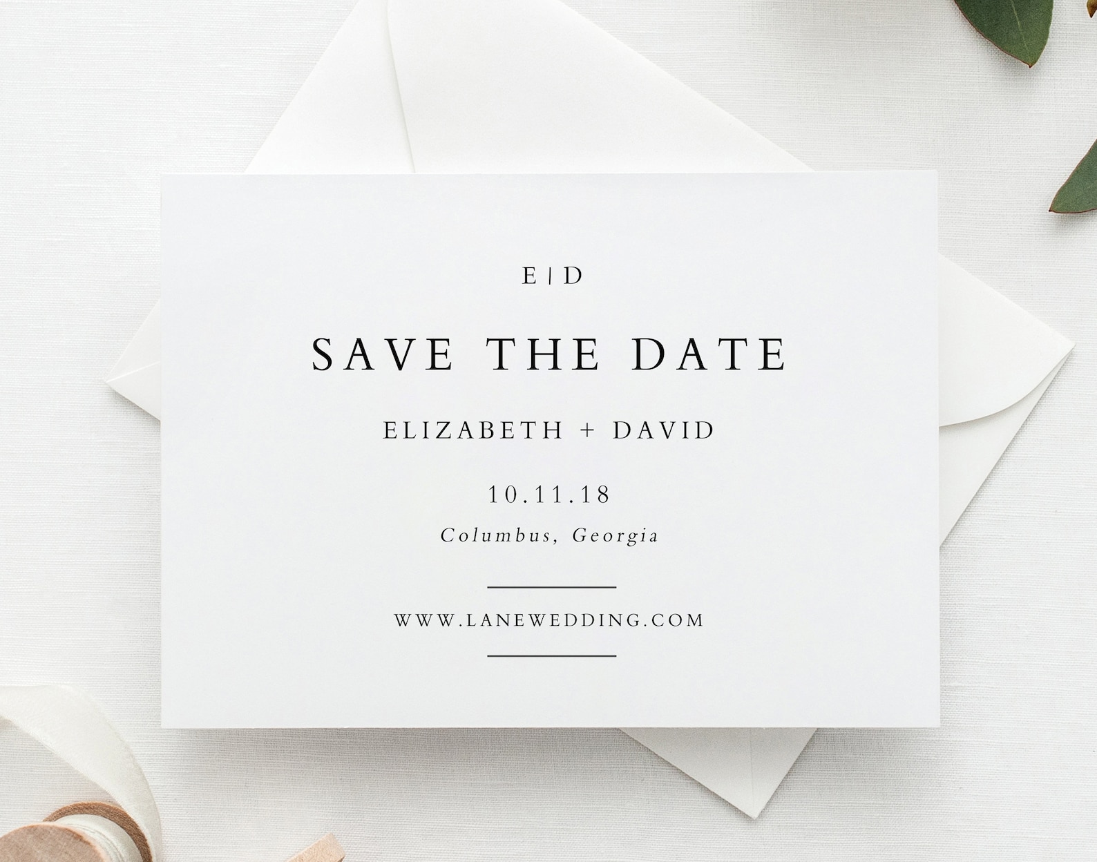 Printable Save the Date Template | Editable Save the Date Card ...