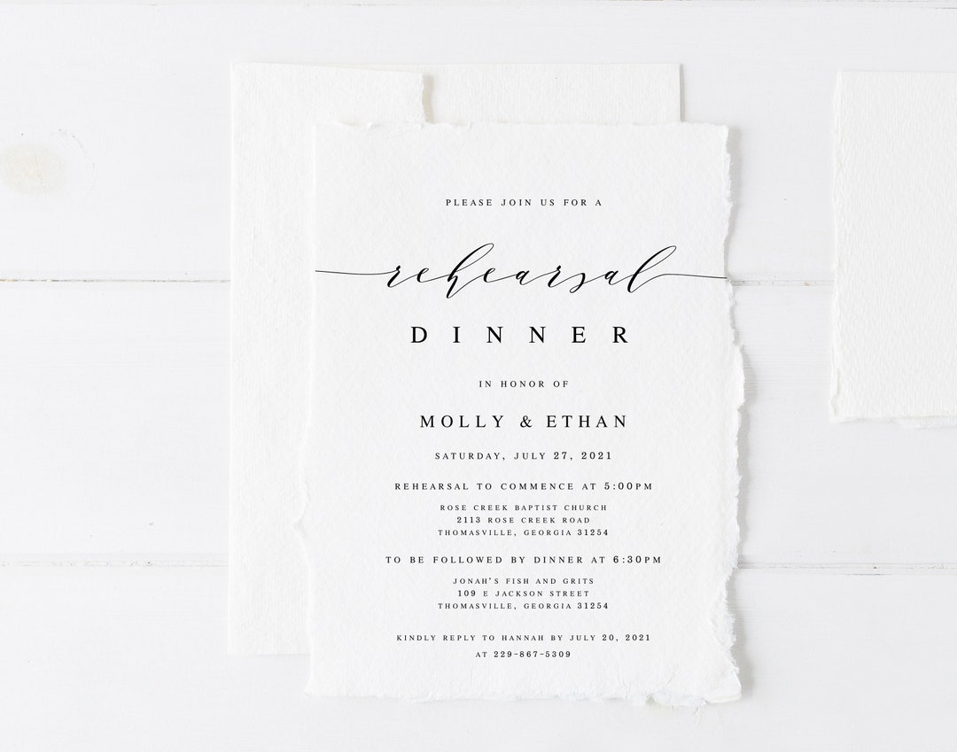 Printable Rehearsal Dinner Invitations Rehearsal Dinner Invites ...