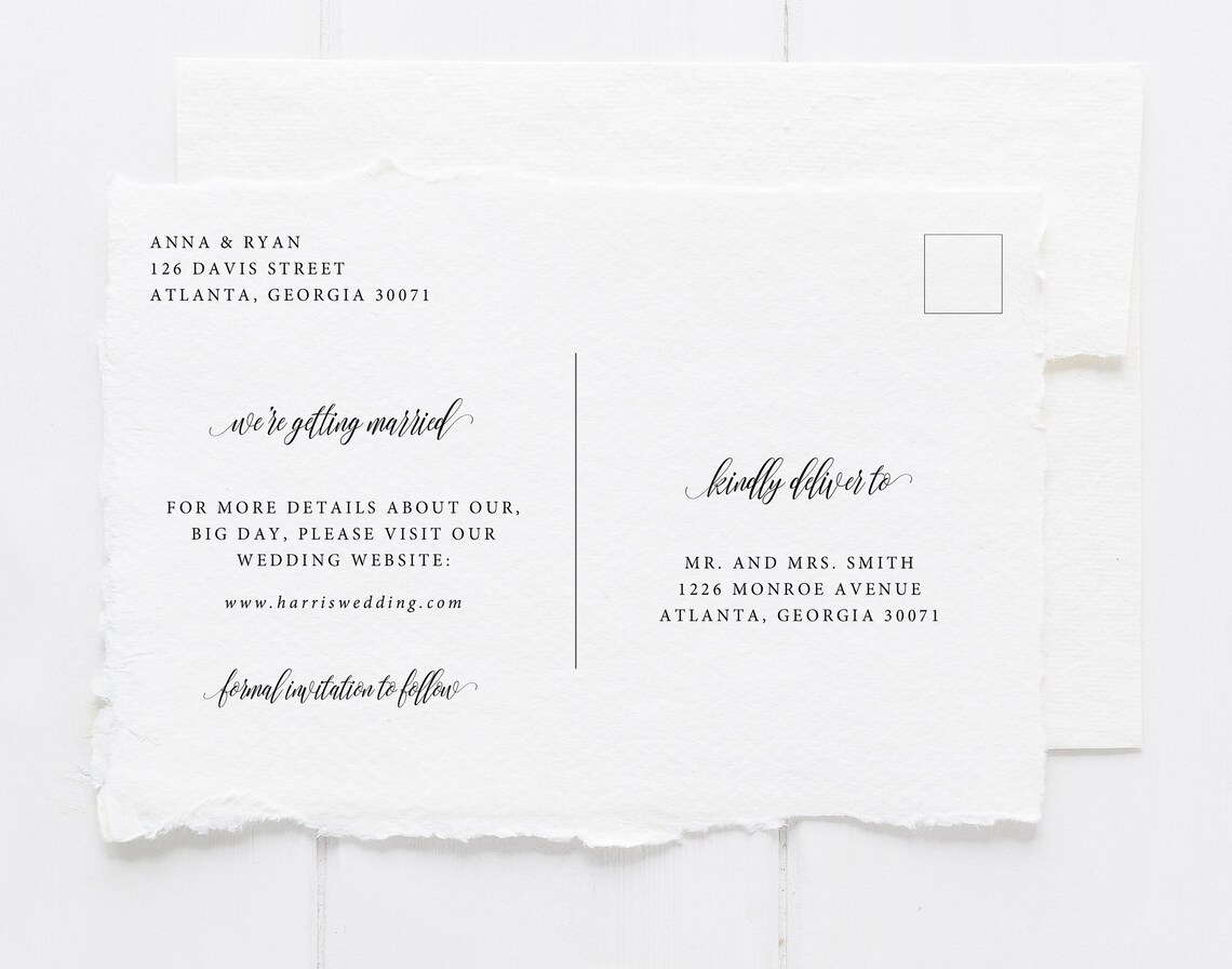 Printable Save the Date Template Editable Save the Date Card - Etsy