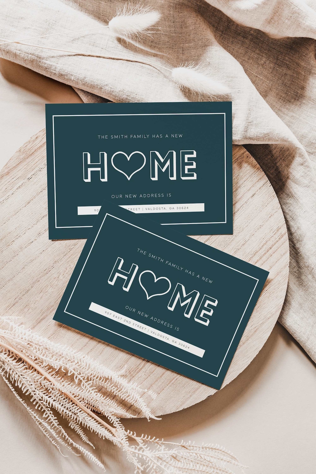 New Address Card | Printable Moving Announcement Template | Change of ...