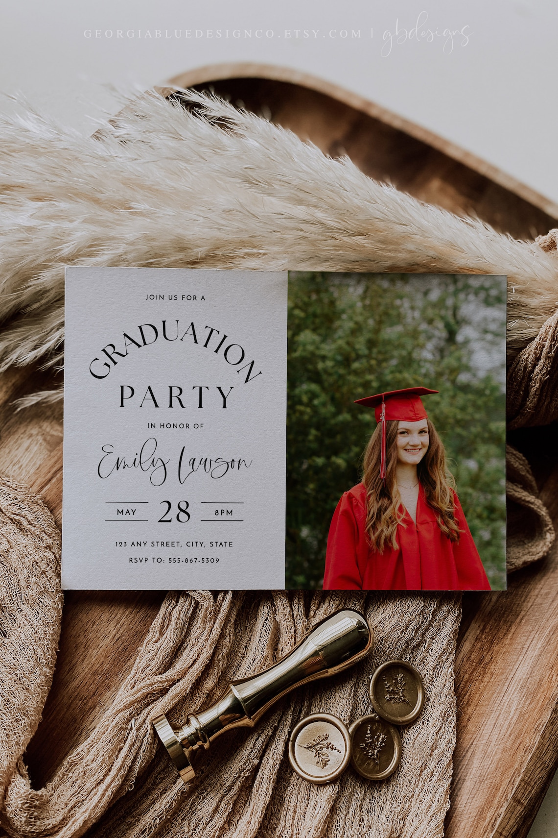 Graduation Announcement Template 2024 | Graduation Invitation ...