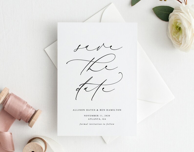 Printable Save the Date Template Editable Save the Date Card - Etsy