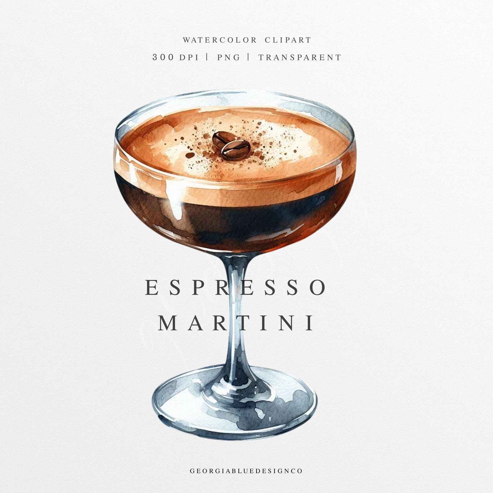 Espresso Martini Clipart, Martini PNG, Wedding Signature Drink ...