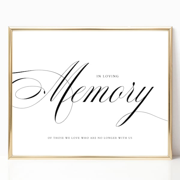 Memorial Table Sign - Etsy