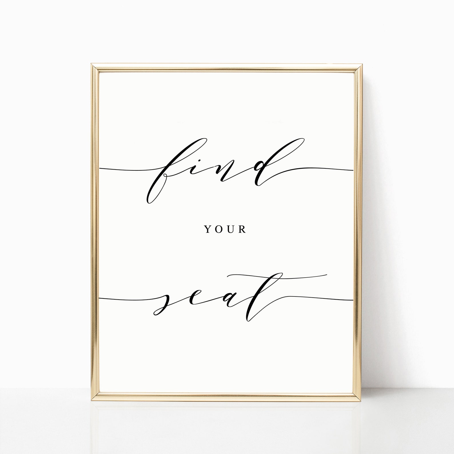 Printable Find Your Seat Sign | Find Your Seat Template | Editable Find ...