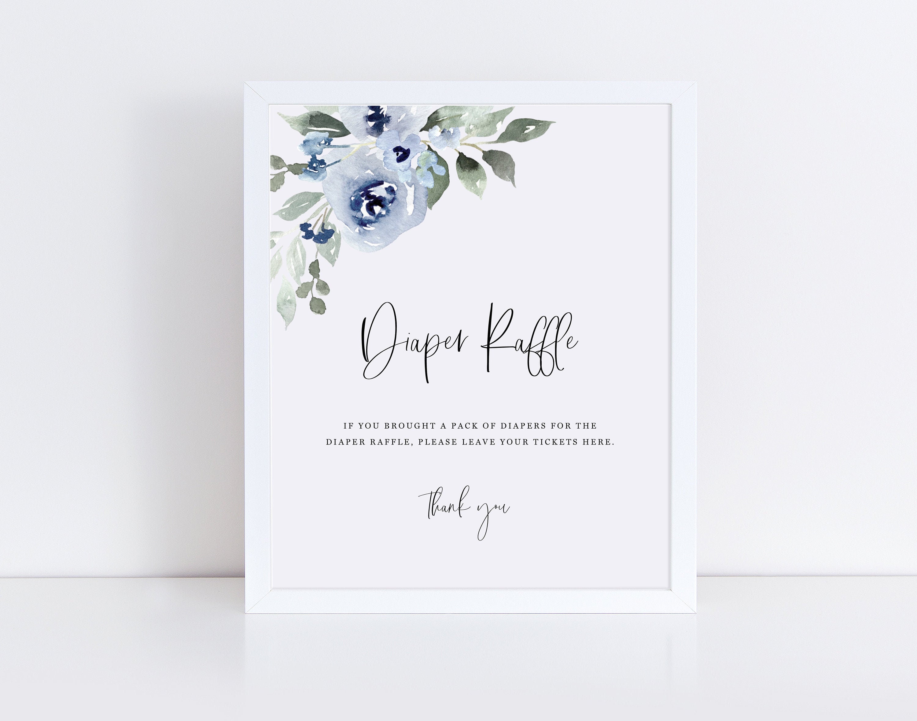 Diaper Raffle Sign Template Printable Diaper Raffle Sign | Etsy