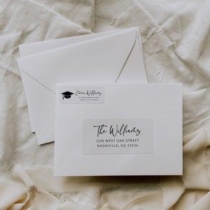 Graduation Return Address Labels, Graduation Return Labels Printable ...