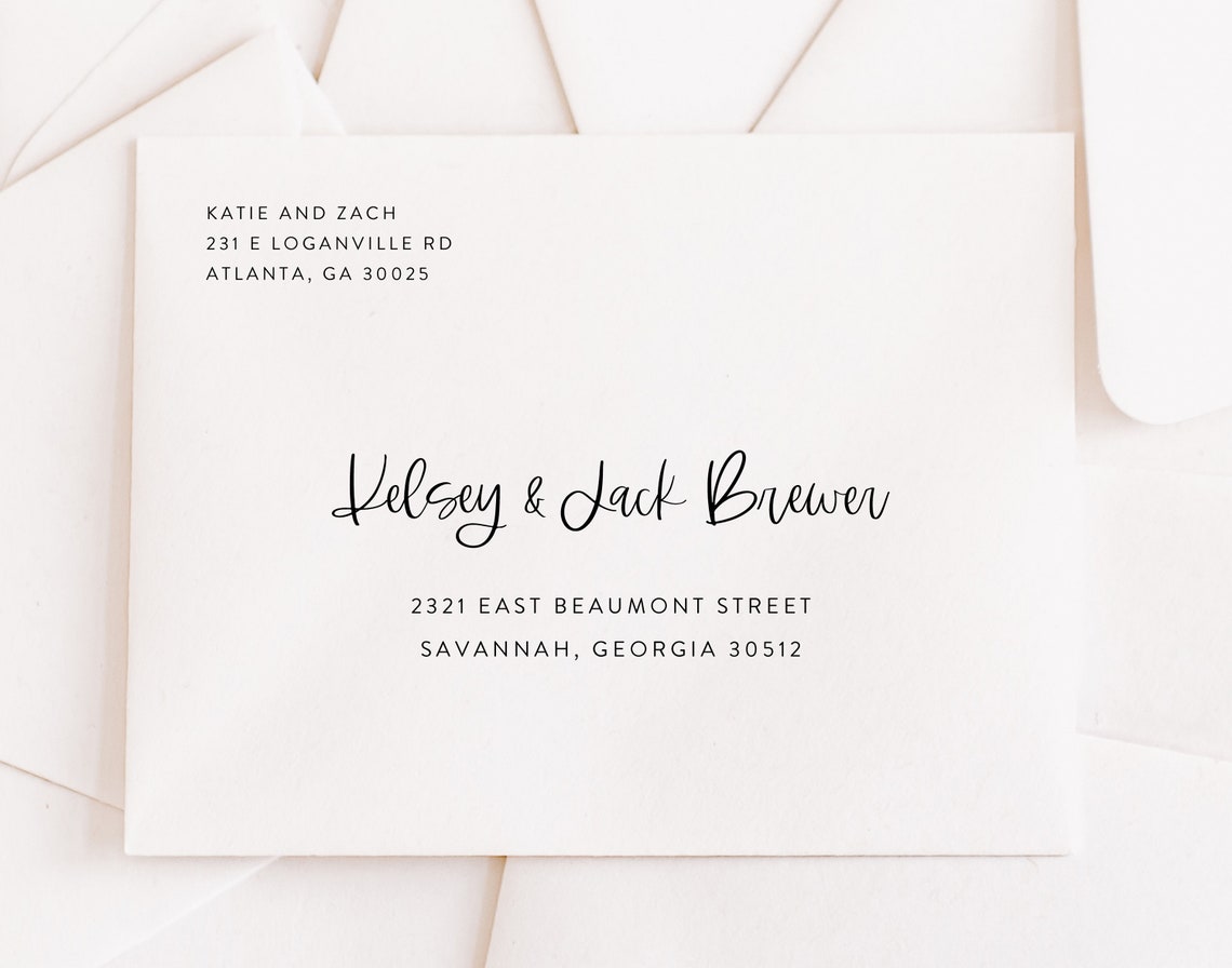 Printable Envelope Template Envelope Template Editable | Etsy Canada