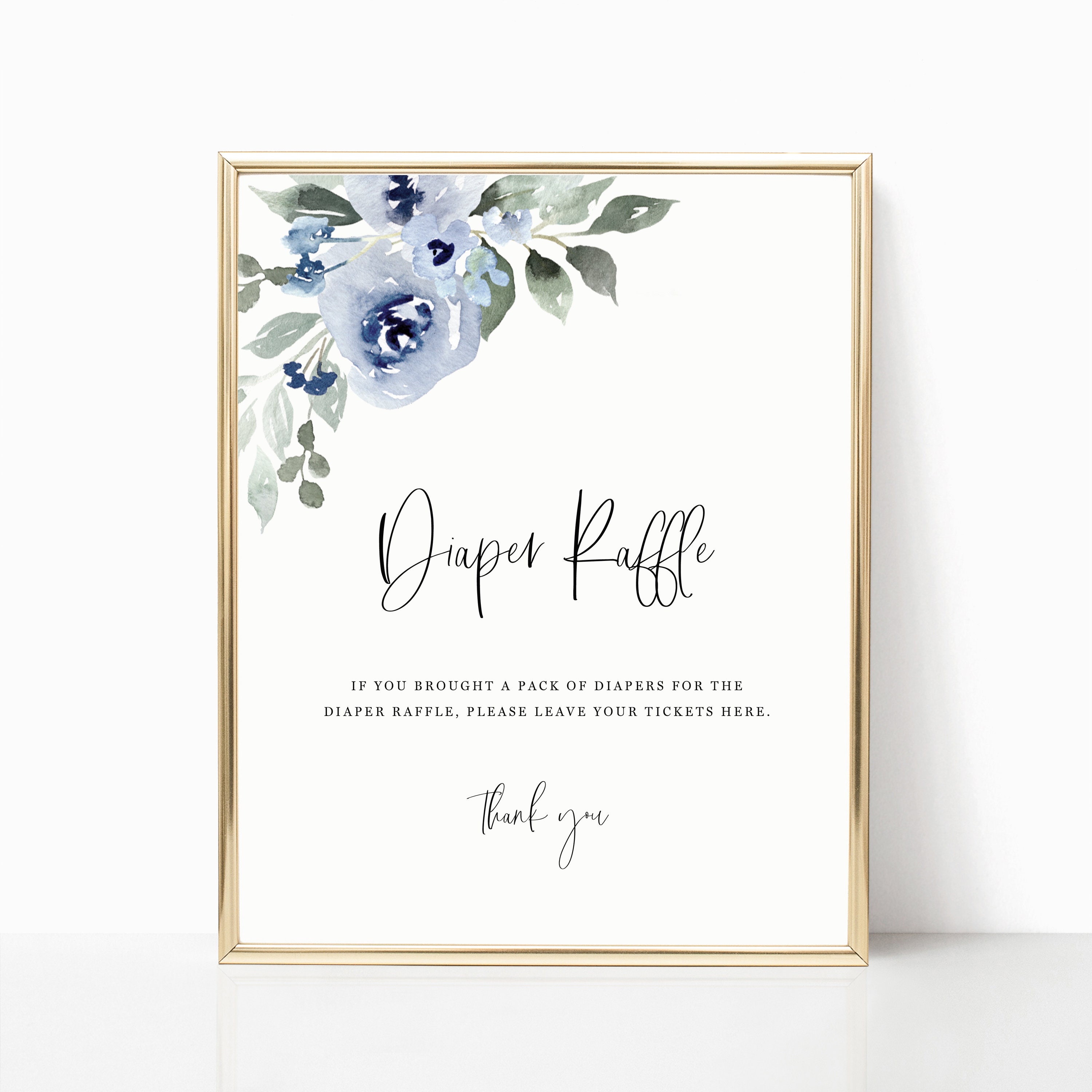 Diaper Raffle Sign Template Printable Diaper Raffle Sign | Etsy