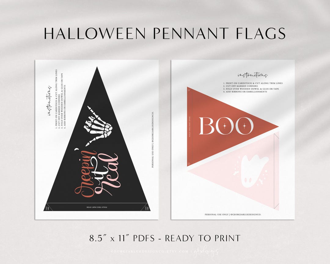 Printable Boo Basket Flags | Cute Halloween Flags | You've Been Booed ...
