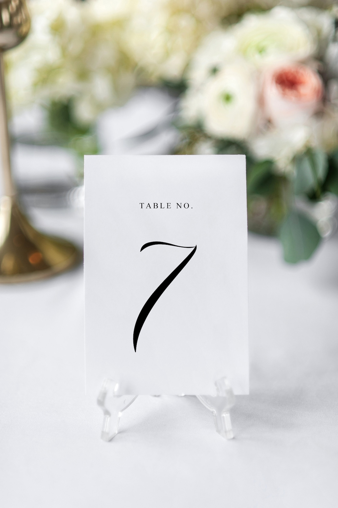 Printable Table Numbers | Wedding Table Numbers | Table Number Template ...