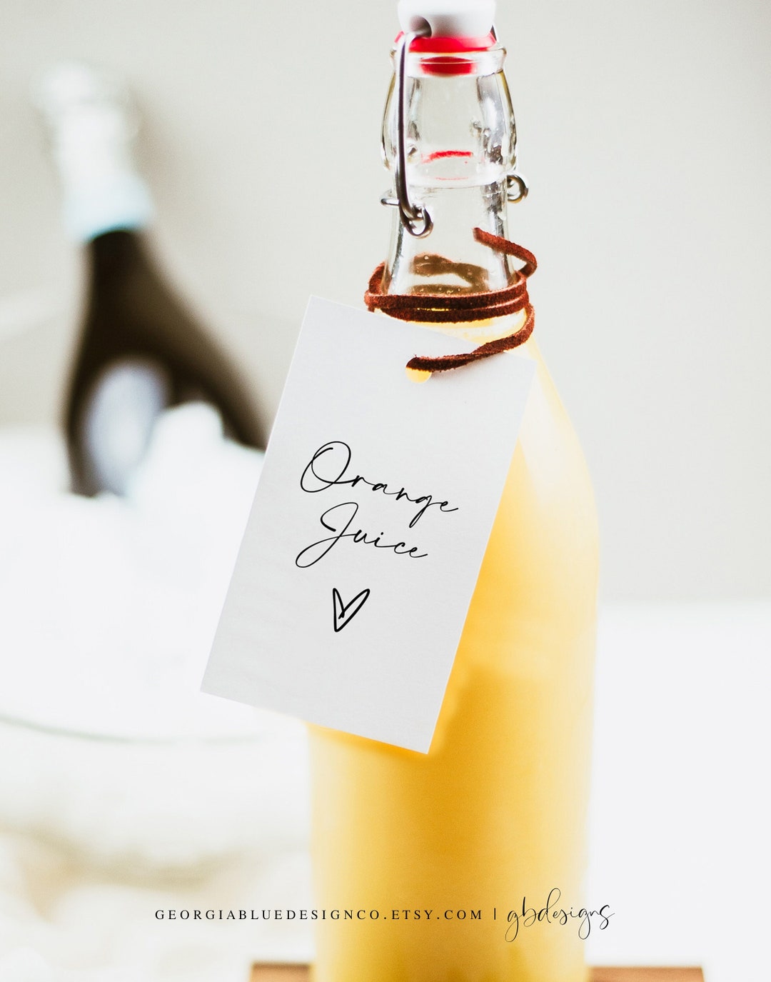 Printable Mimosa Bar Tags | Editable Mimosa Bar Juice Tags Template ...