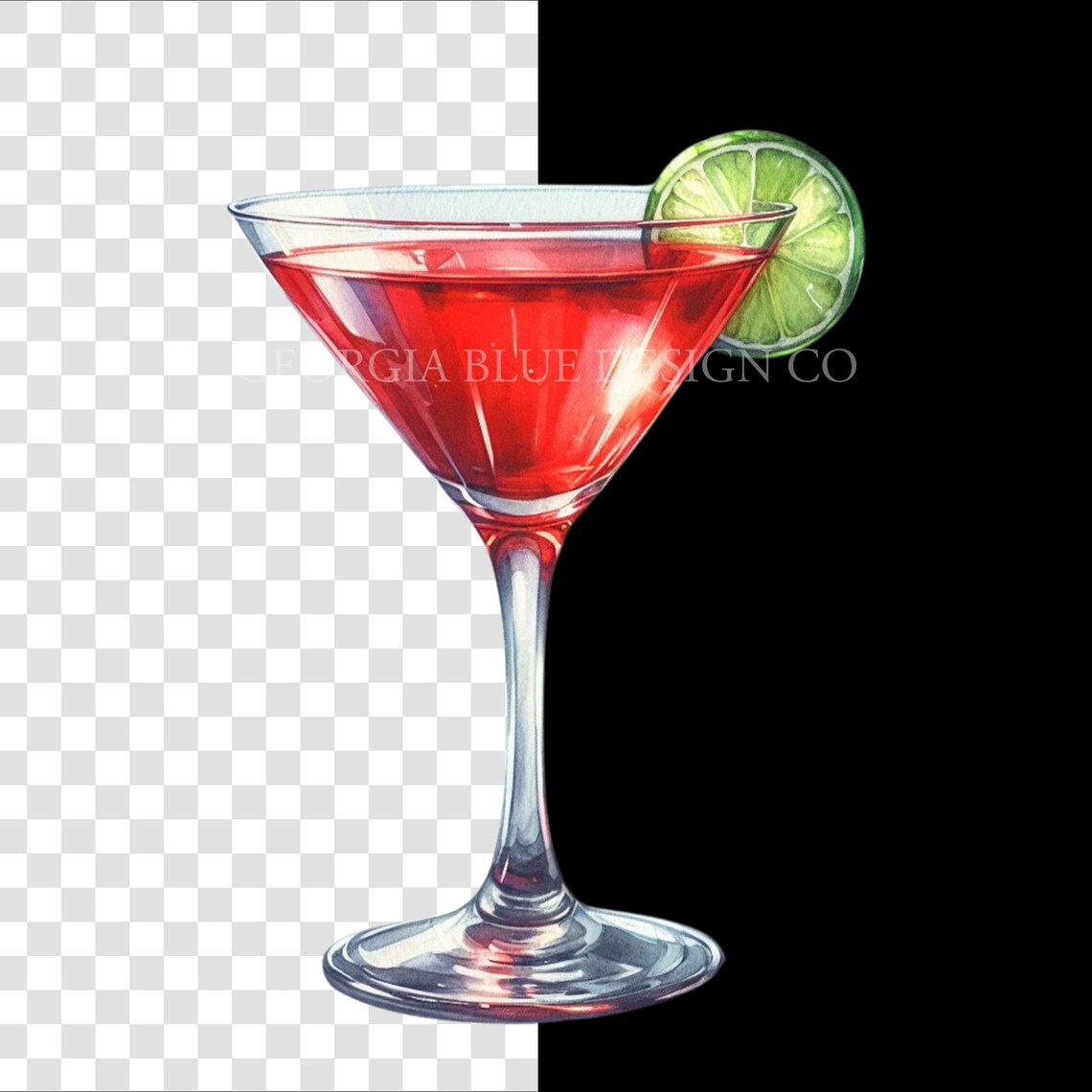 Cosmopolitan Clipart PNG, Wedding Signature Drink Illustration, Digital ...