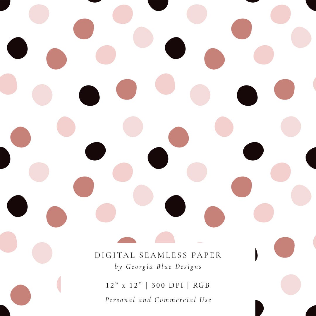 Boho Polka Dot, Seamless Pattern, Fabric Pattern, Surface Pattern ...
