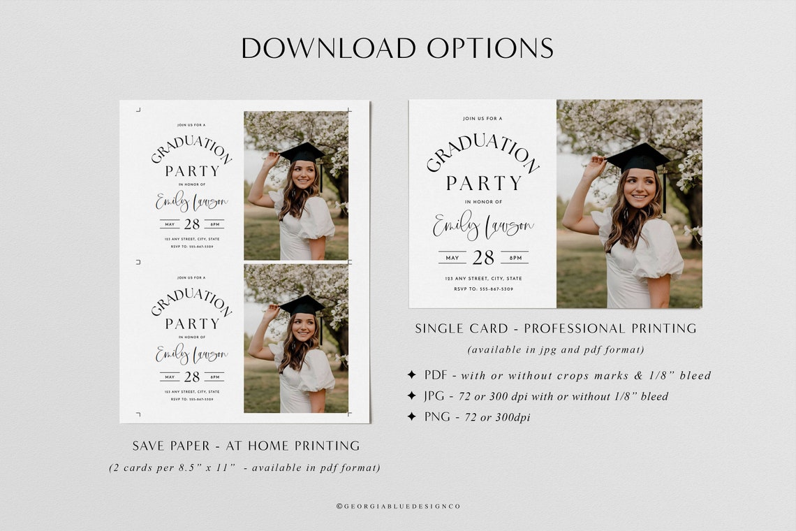 Graduation Announcement Template 2024 | Graduation Invitation ...