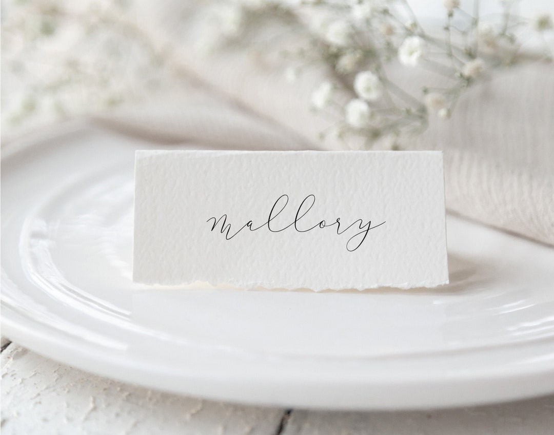 Printable Place Card Template | Wedding Place Cards | Printable Escort ...