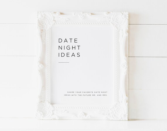 Date Night Cards Date Night Jar Sign Printable Date Night - Etsy