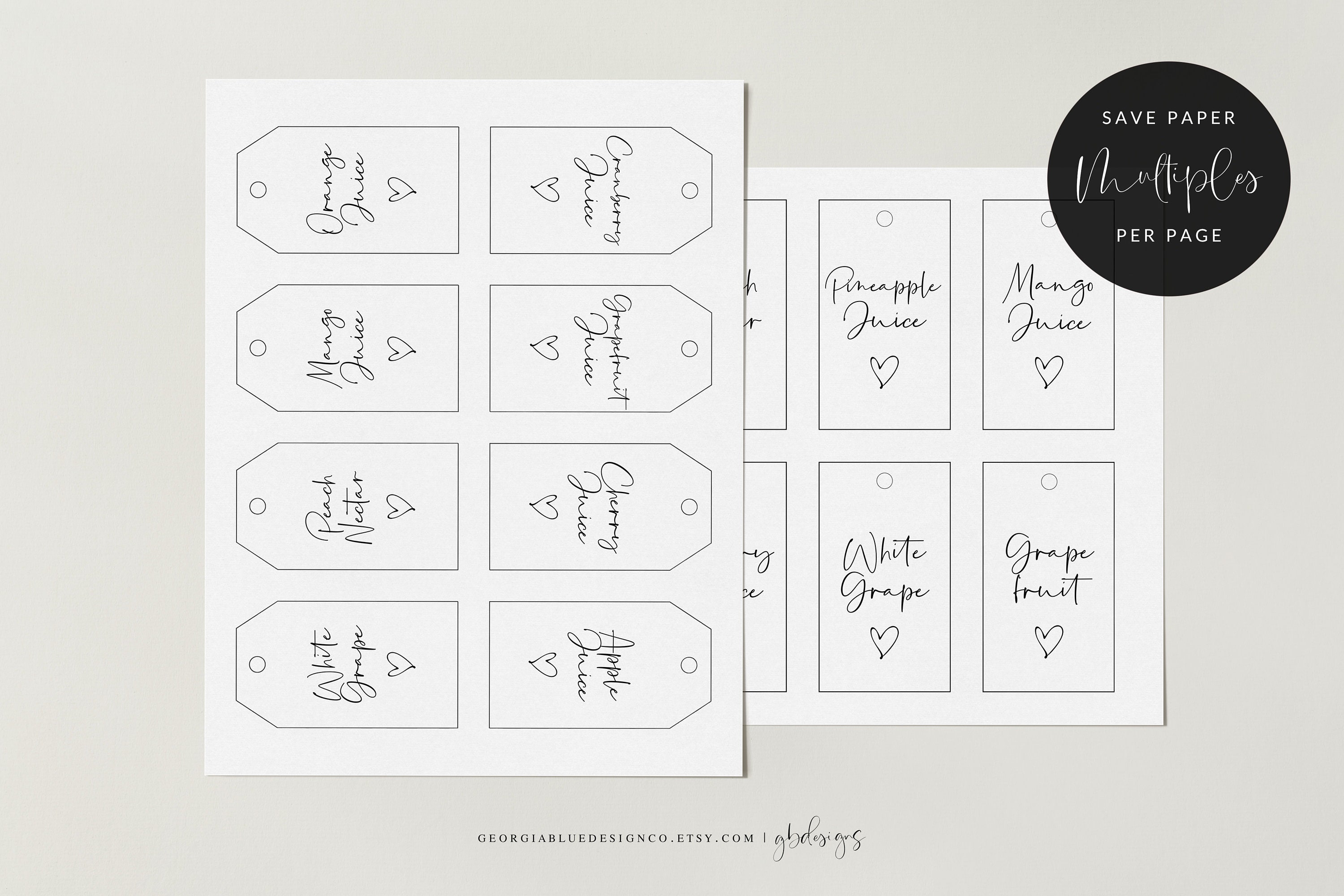 Printable Mimosa Bar Tags | Editable Mimosa Bar Juice Tags Template ...