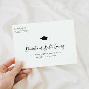 Graduation Envelope Template, Envelope Template Printable, Return ...