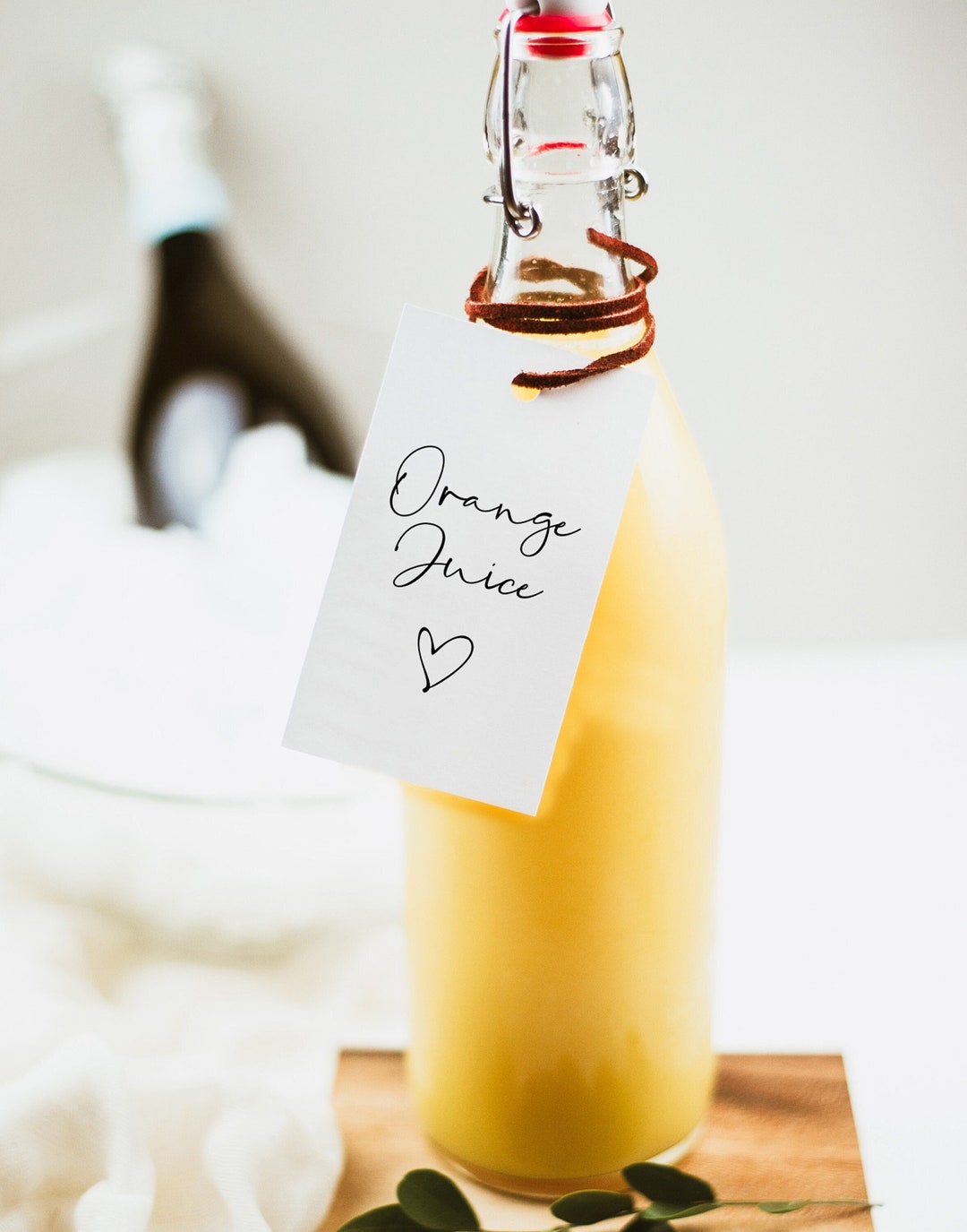 Printable Mimosa Bar Tags | Editable Mimosa Bar Juice Tags Template ...