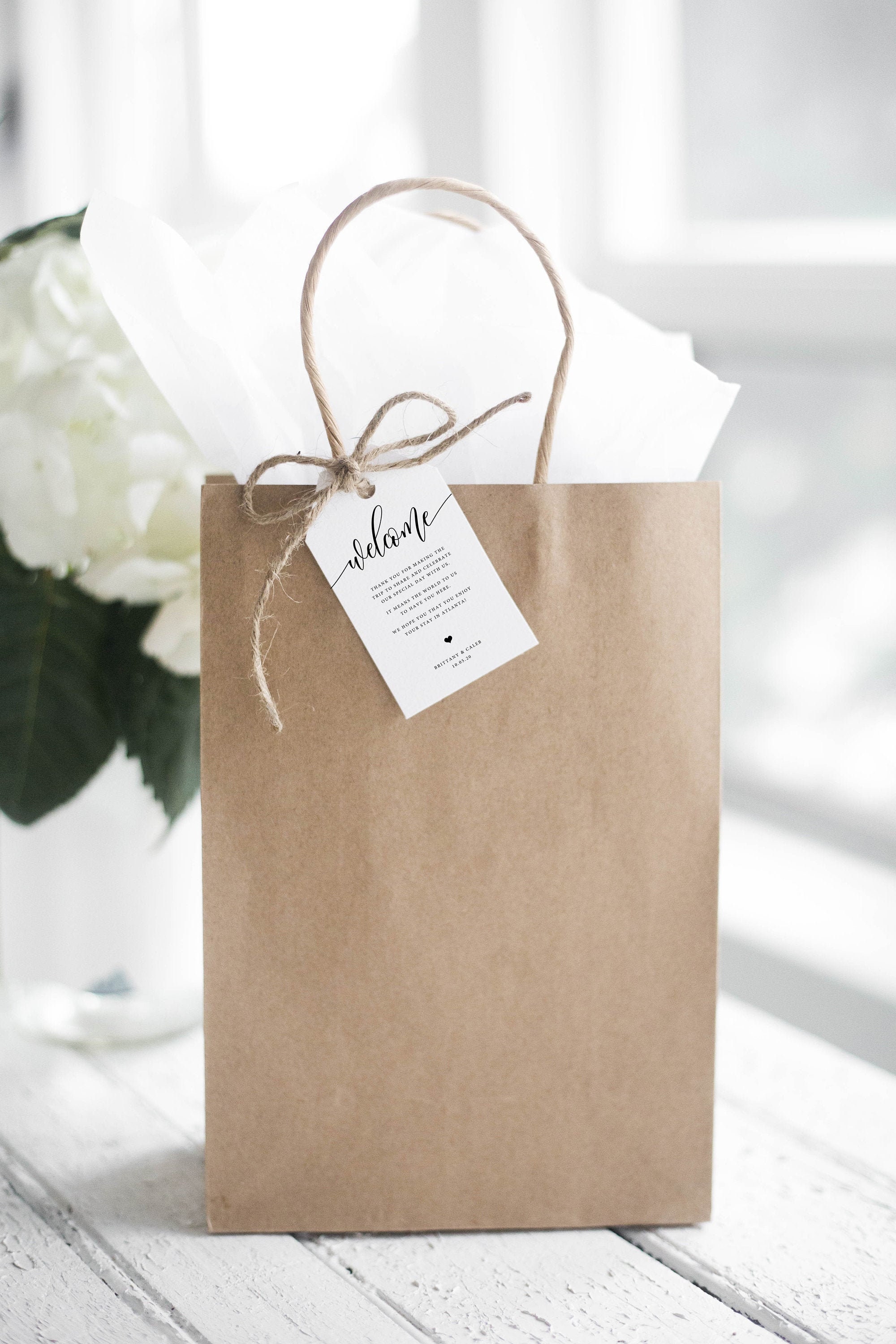 Wedding Welcome Tags Welcome Tags Welcome Tag Template | Etsy