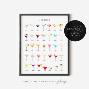 Printable Martini Bar Sign | Editable Martini Bar Sign Template ...