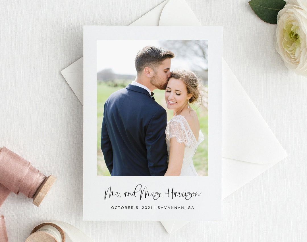 Printable Wedding Announcement Wedding Announcement Template Photo ...