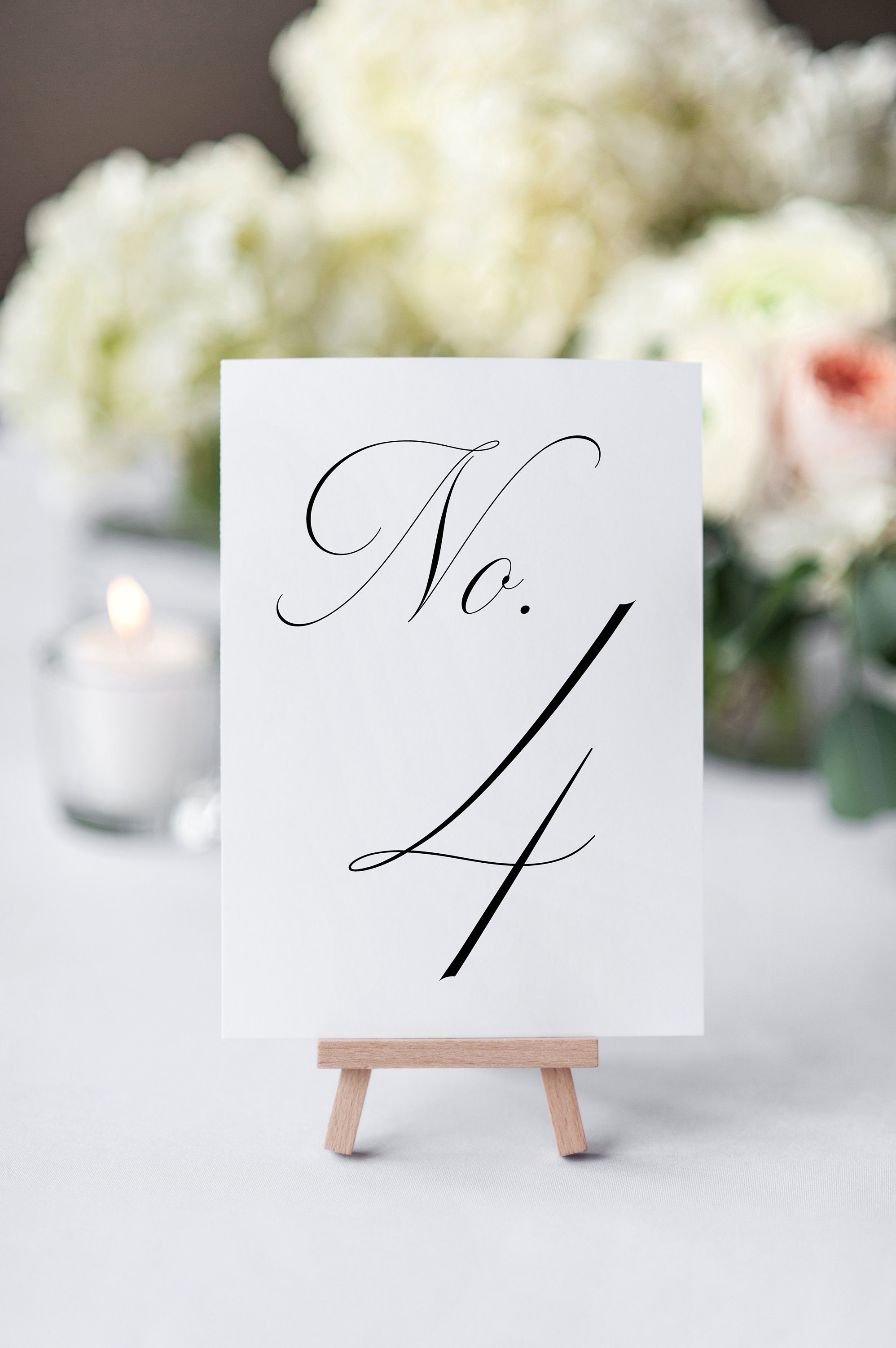 Printable Table Numbers Table Number Template Wedding | Etsy