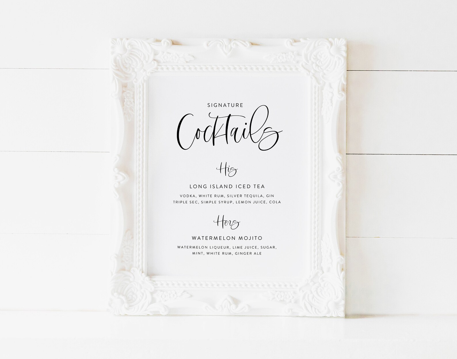 Printable Open Bar Menu Bar Menu Template Open Bar Sign - Etsy