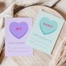 Conversation Hearts Valentines Cards Classmate Valentines Cards School ...