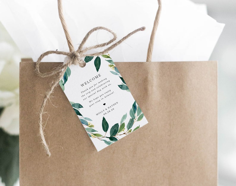 Wedding Welcome Tags Welcome Tags Welcome Tag Template - Etsy