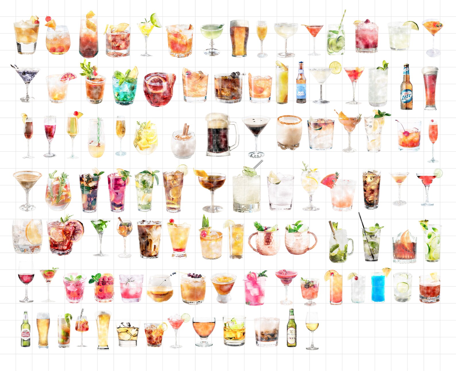 Printable Signature Cocktails Sign Editable Signature | Etsy