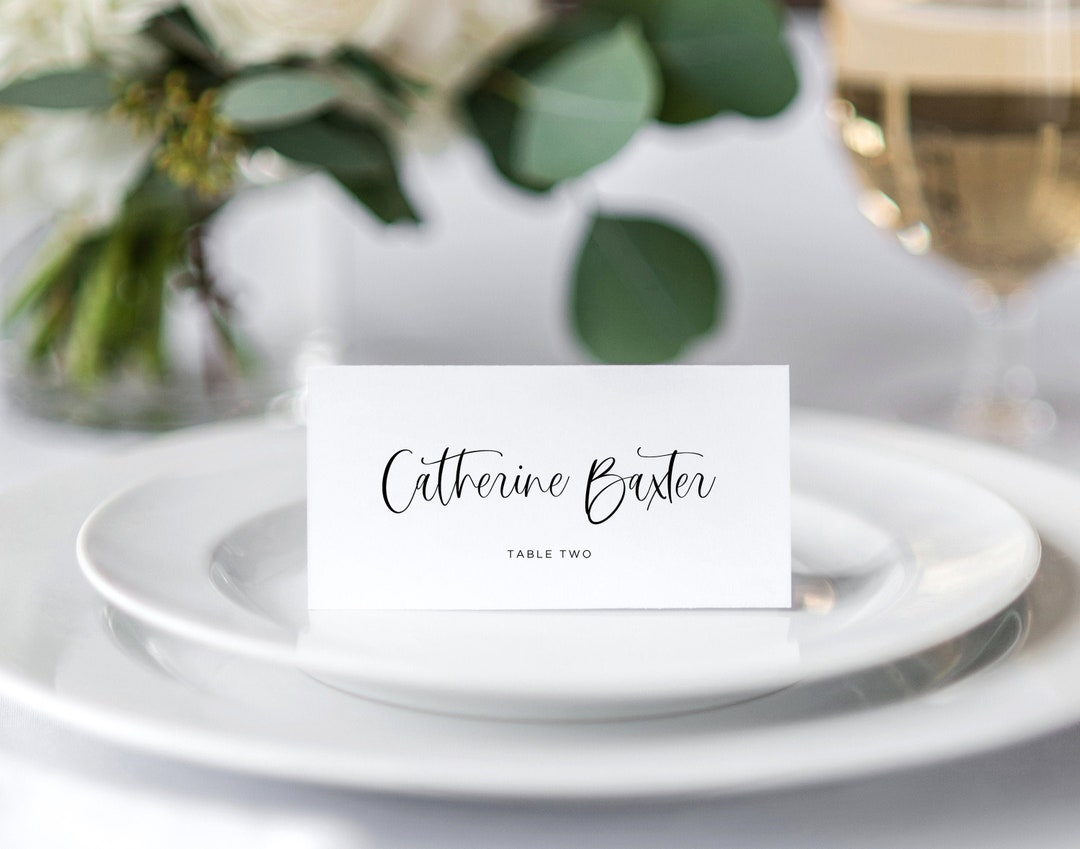 Printable Place Card Template Wedding Place Cards Wedding Name Cards ...