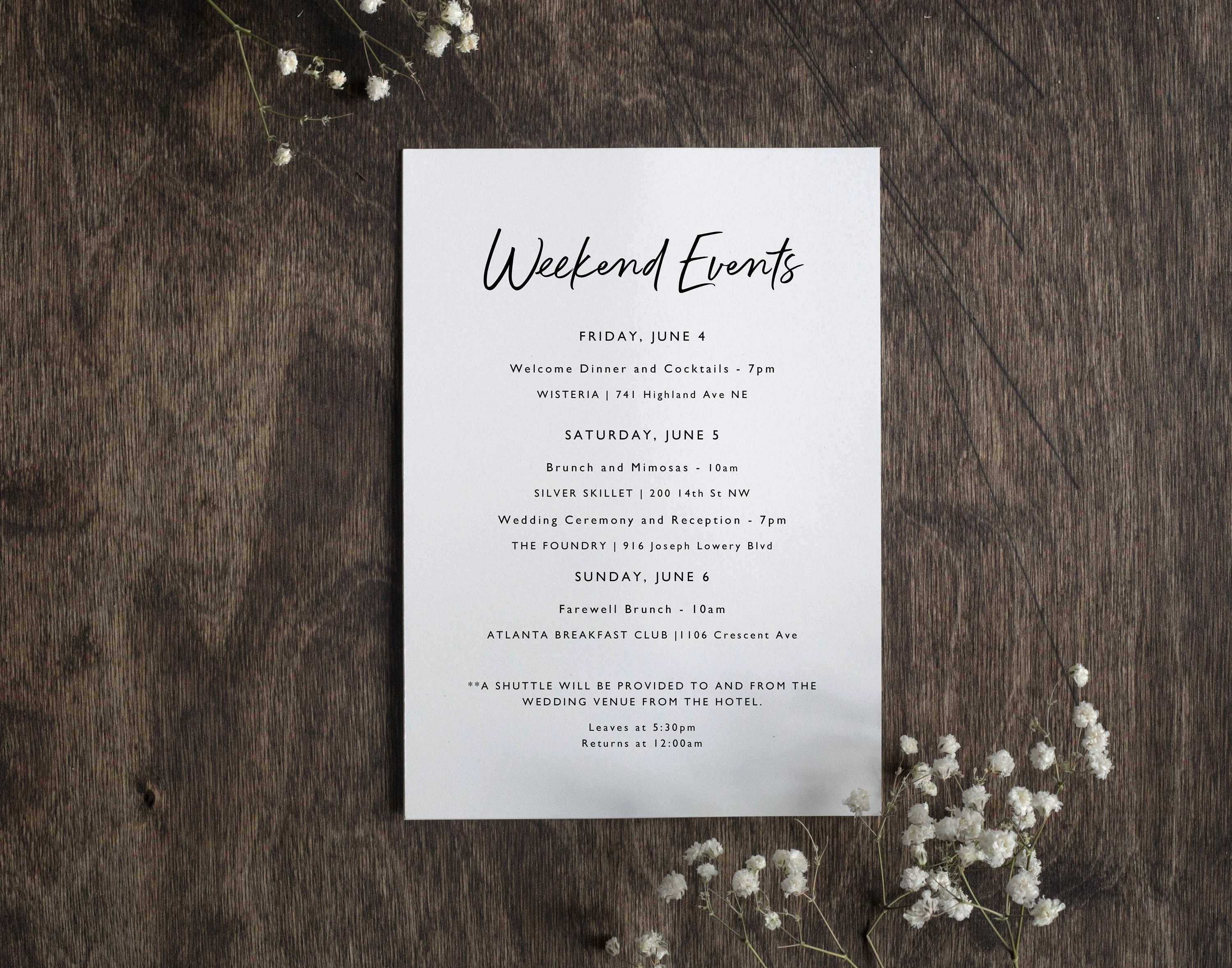 Printable Wedding Welcome Letter Wedding Welcome Bag Letter | Etsy