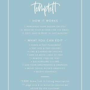 Bi-fold Wedding Program Template | Printable Wedding Programs ...