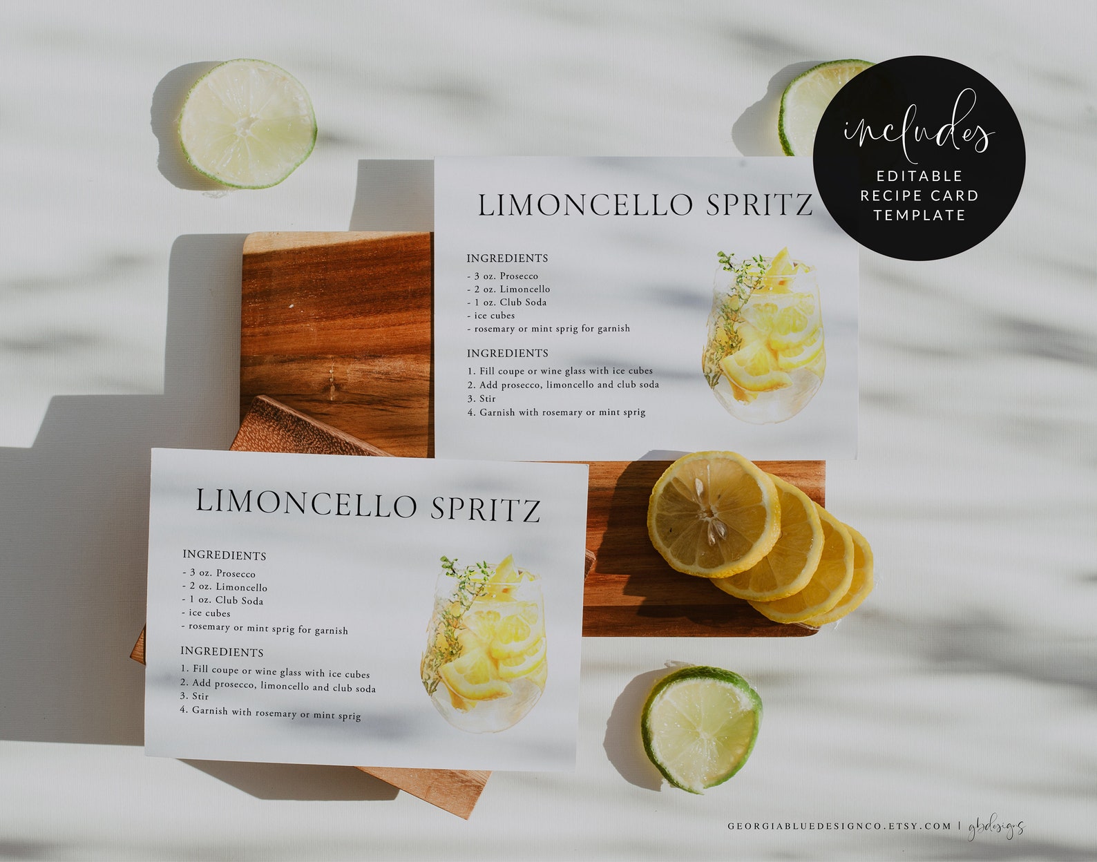 Printable Limoncello Spritz Bar Sign | Editable Limoncello Bar Sign ...