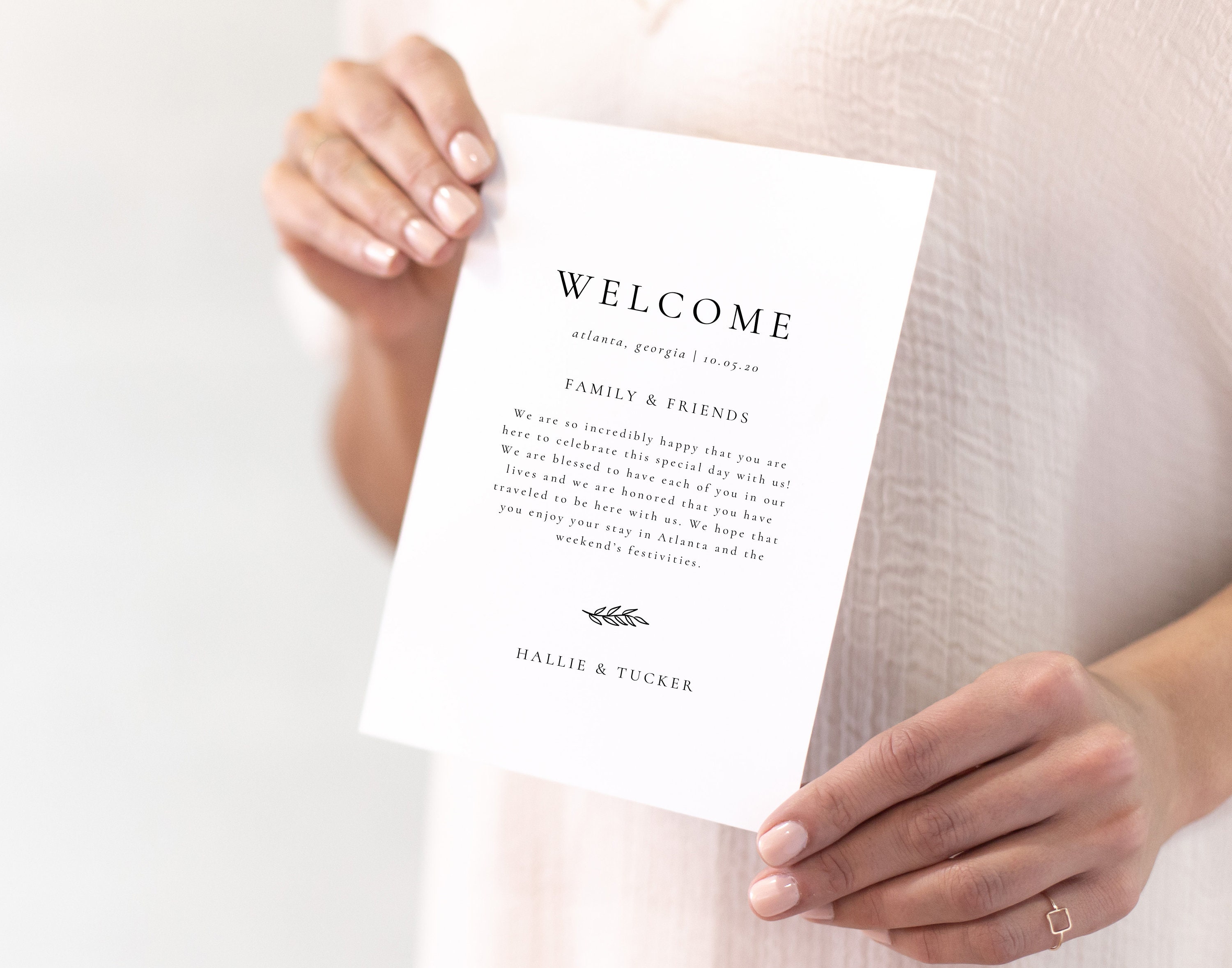 Printable Wedding Welcome Letter Wedding Welcome Bag Letter | Etsy