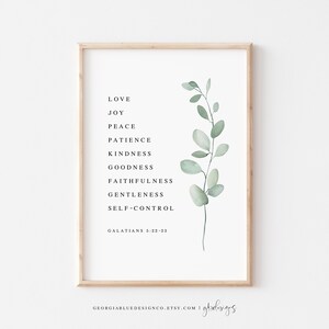 Fruit of the Spirit Printable Wall Art | Christian Bible Verse ...
