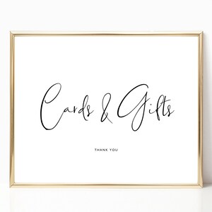 Printable Cards and Gifts Sign | Cards and Gifts Sign | Cards and Gifts ...