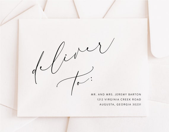 Printable Envelope Template Envelope Template Editable | Etsy Canada