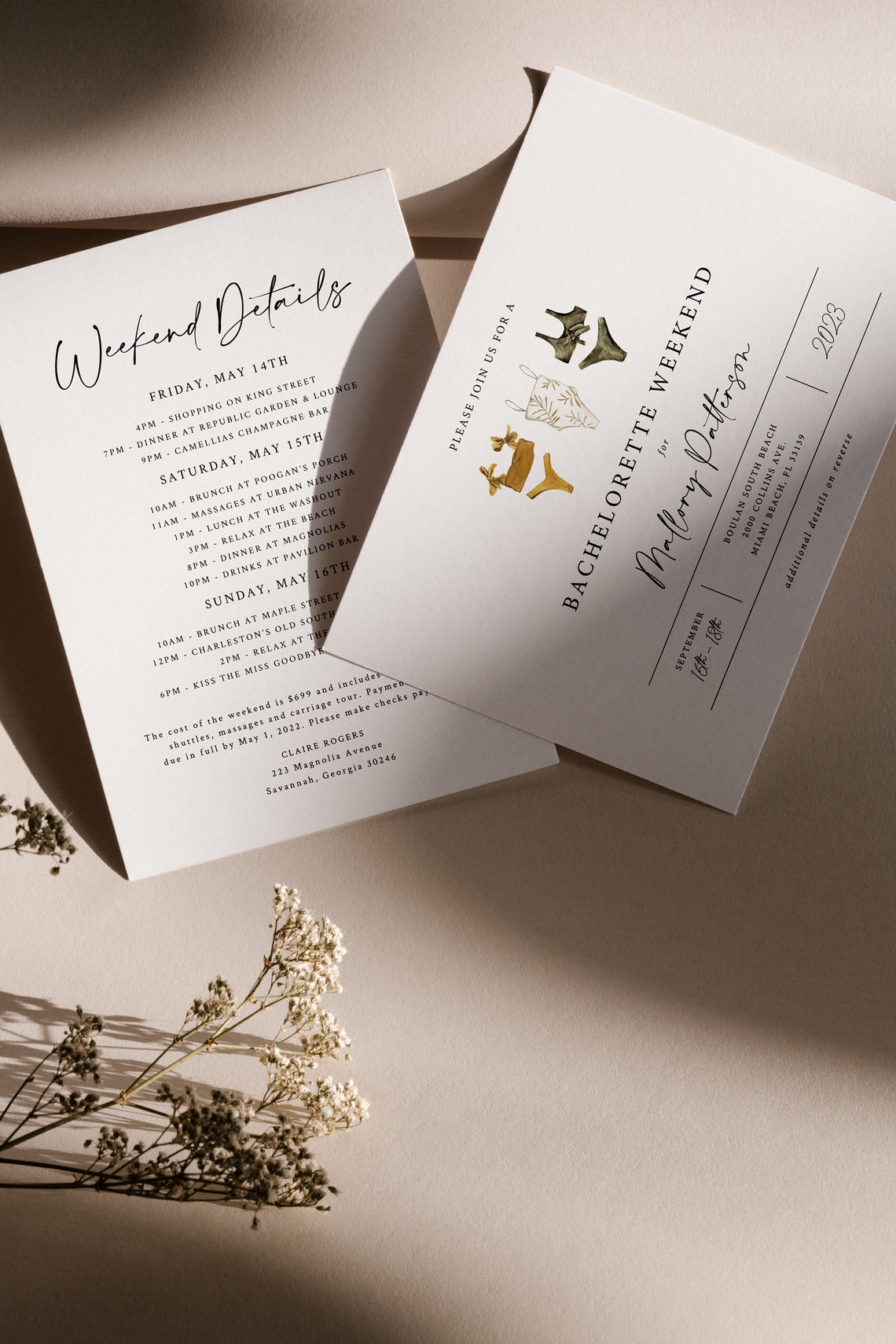 Bachelorette Weekend Invitation Template Printable - Etsy