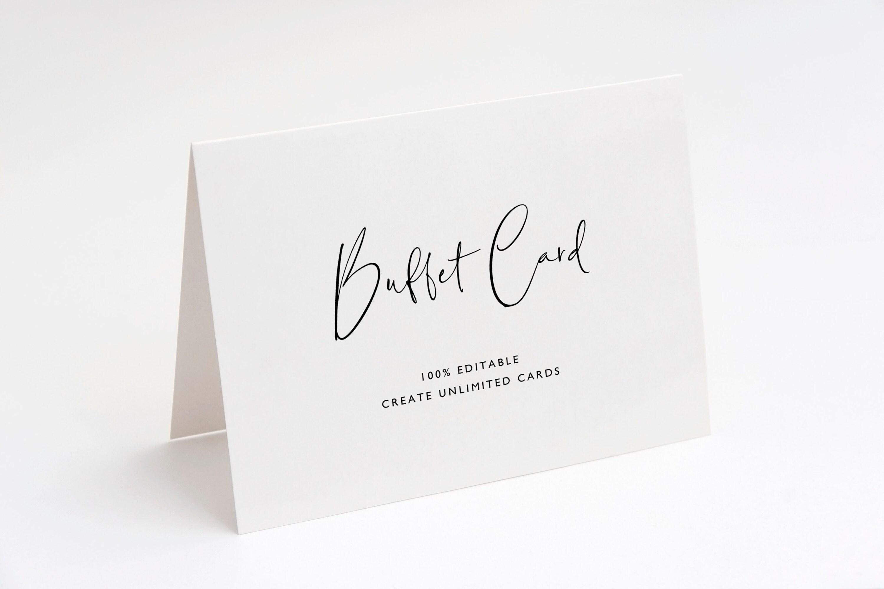 Buffet Card Template Printable Buffet Cards Editable - Etsy