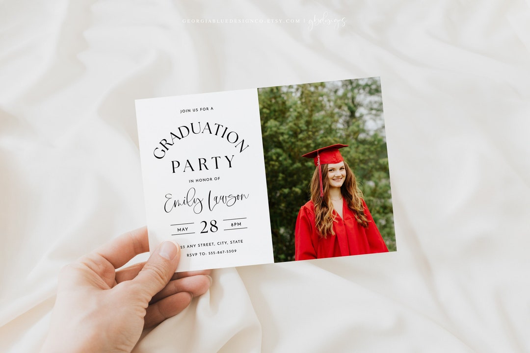 Graduation Announcement Template 2024 | Graduation Invitation ...