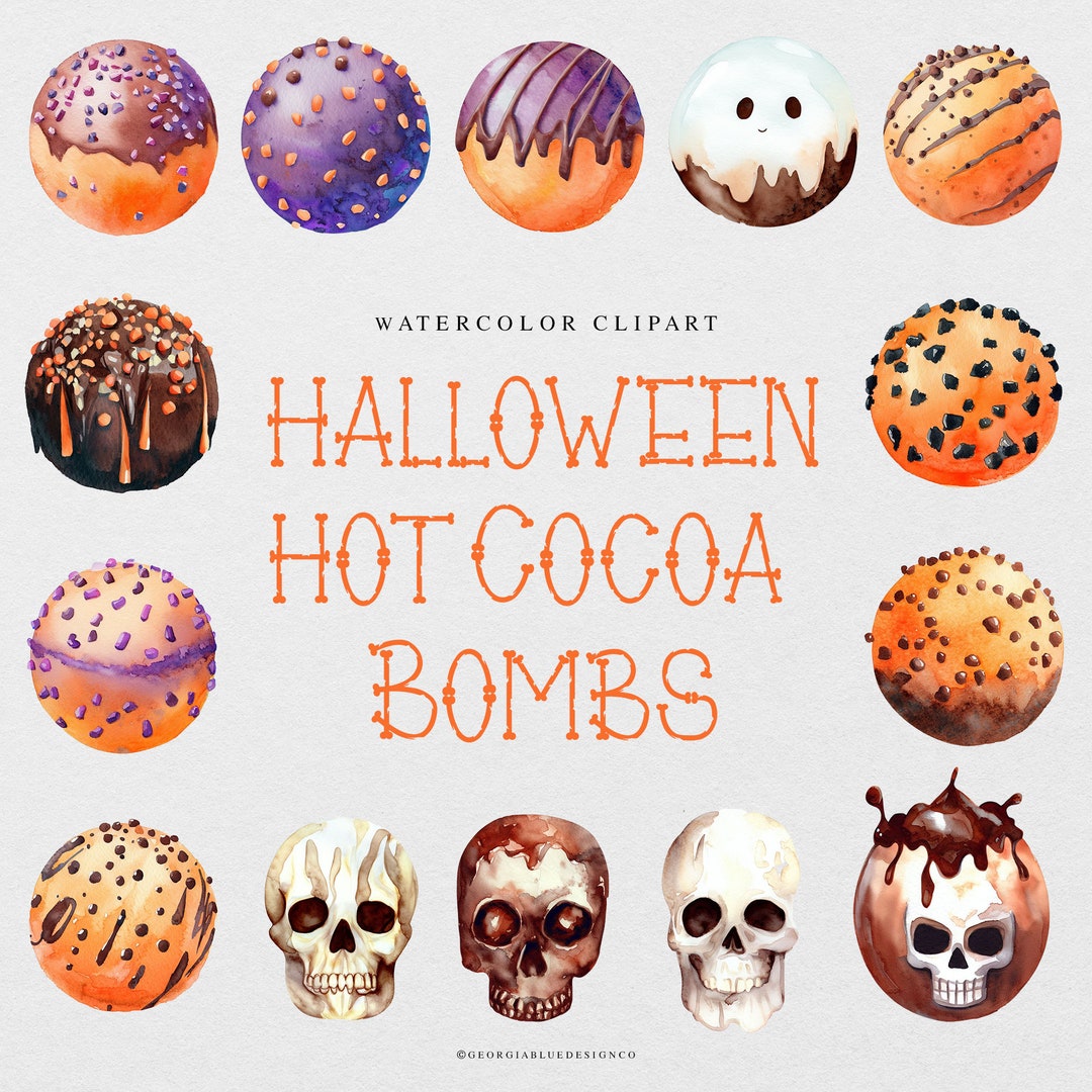 Halloween Clipart, Watercolor Halloween Png, Halloween Illustration ...