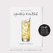 Vodka Redbull Clipart PNG, Wedding Signature Drink Illustration ...