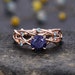 Twig Blue Sandstone Alexandrite Engagement Ring,sandstone Engagement ...