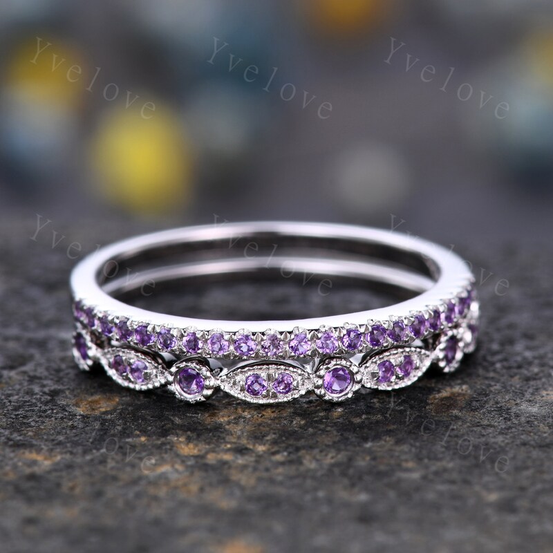 Amethyst Ring - Etsy