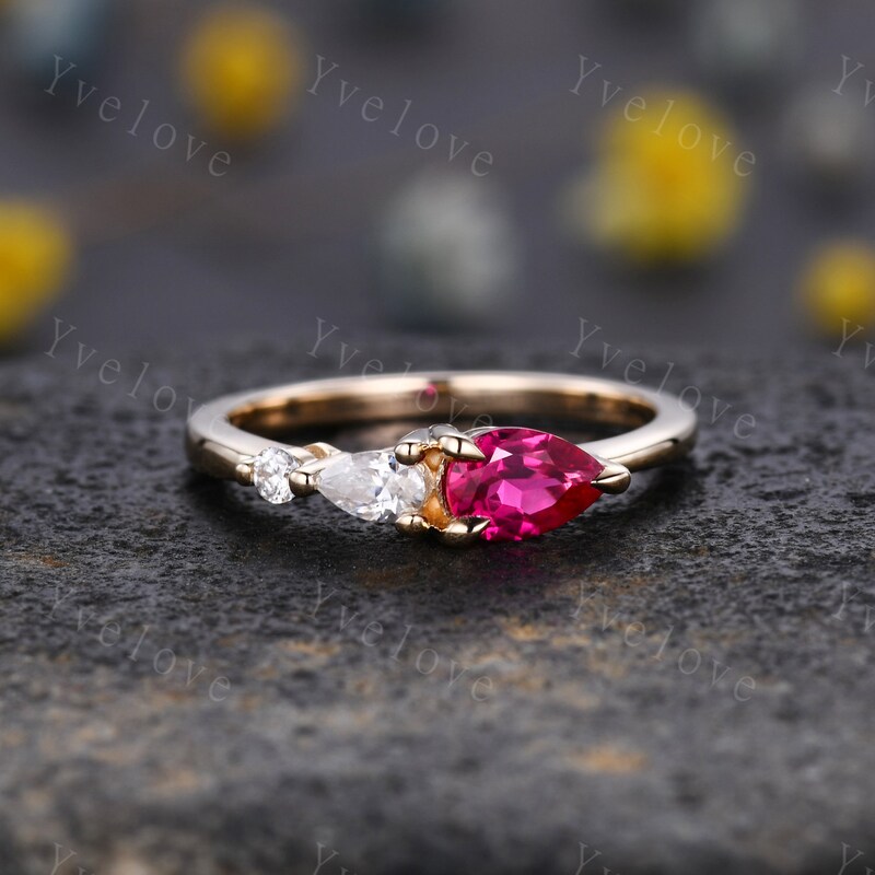 Red Ruby Ring - Etsy